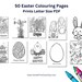 50 Easter Coloring Pages Instant Download, Easter Printable Party ...