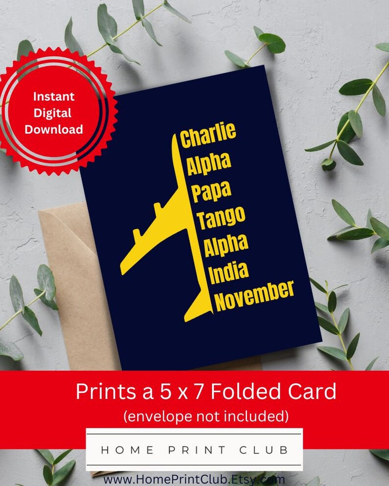 Captain Plane Printable Greeting Card, Plane Pilot Upgrade Card ...