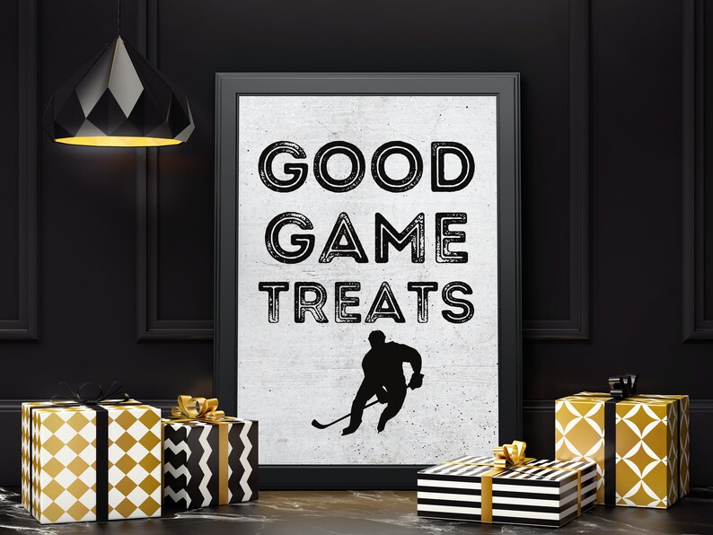 Hockey Party Printable Signs Bundle, Printable Hockey Theme Birthday ...