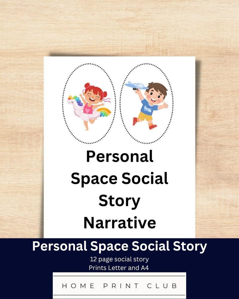 Personal Space Social Story, Autism Social Story, ADHD Resource ...