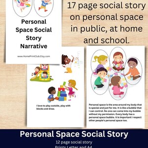 Personal Space Social Story, Autism Social Story, ADHD Resource ...