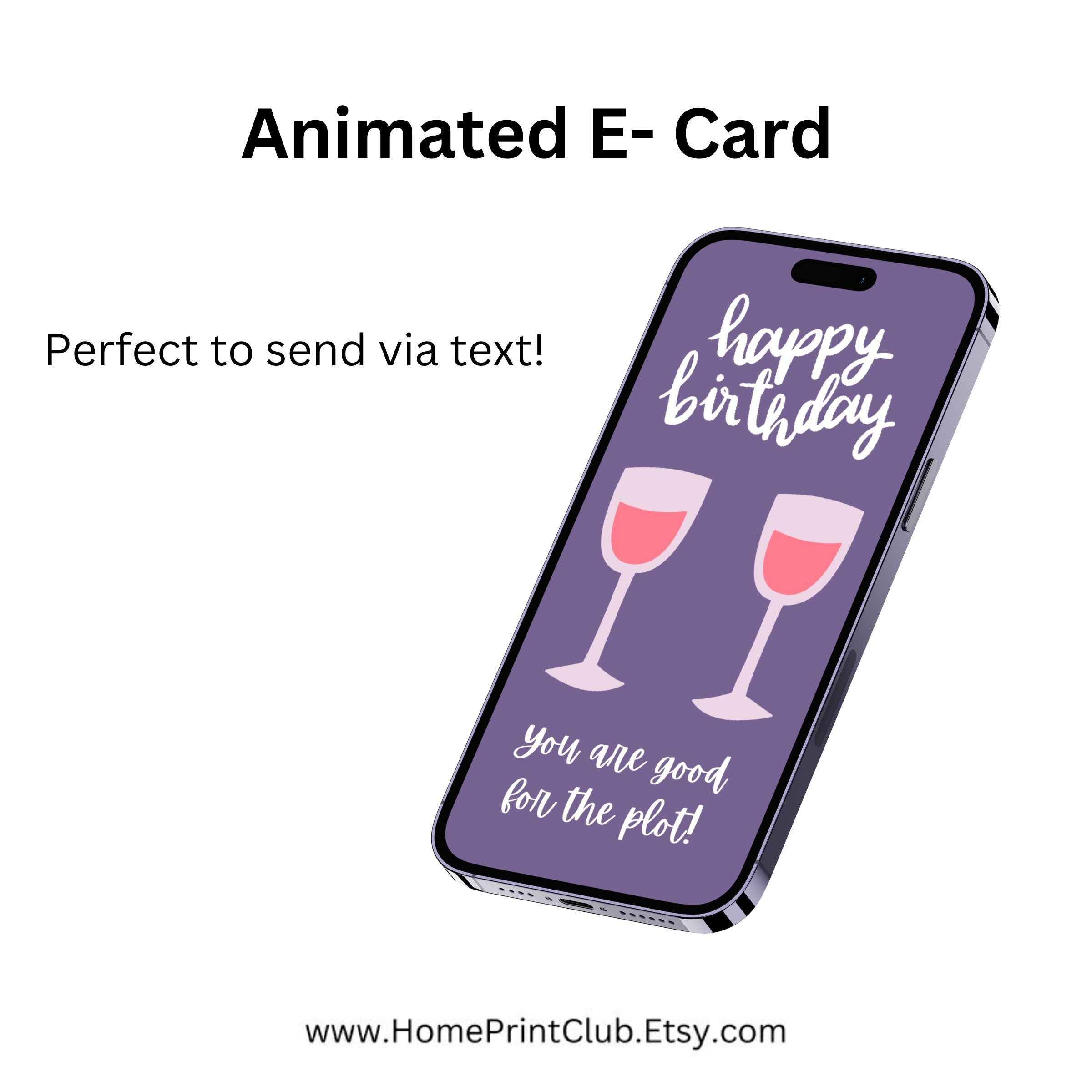 Animated Happy Birthday E Card GIF You Are Good for the Plot, Card for ...