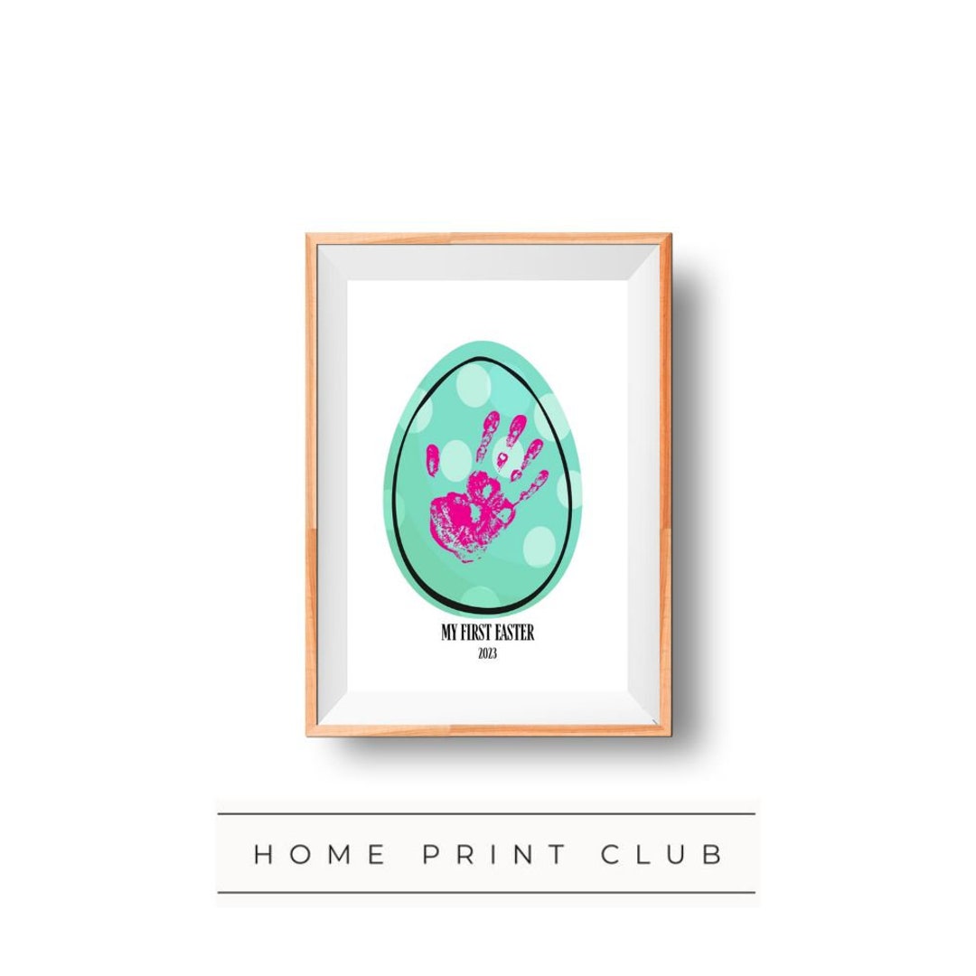 My First Easter Handprint Art Template, Printable Craft, Easter ...