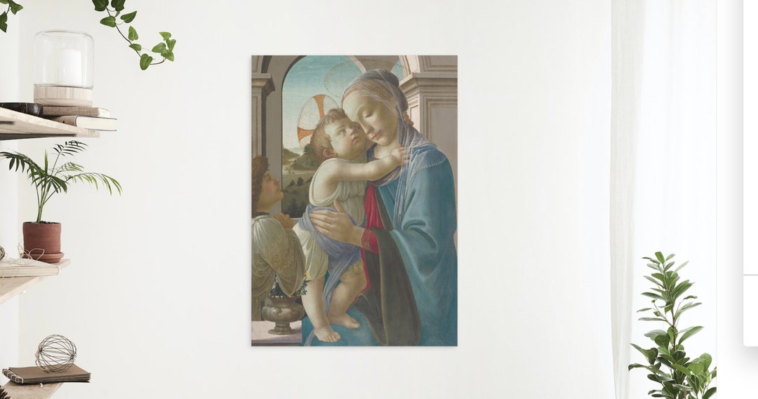 Sandro Botticelli - Virgin and Child With an Angel 1475/85 Print - Etsy