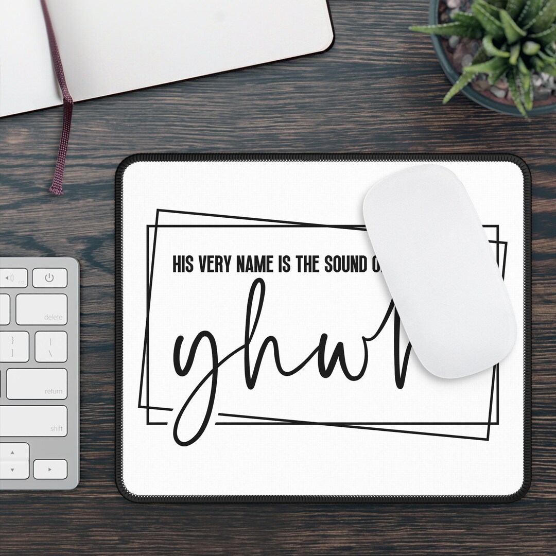 Sound of Our Breathe YHWH Christian Mouse Pad His Name Faith-based Non ...