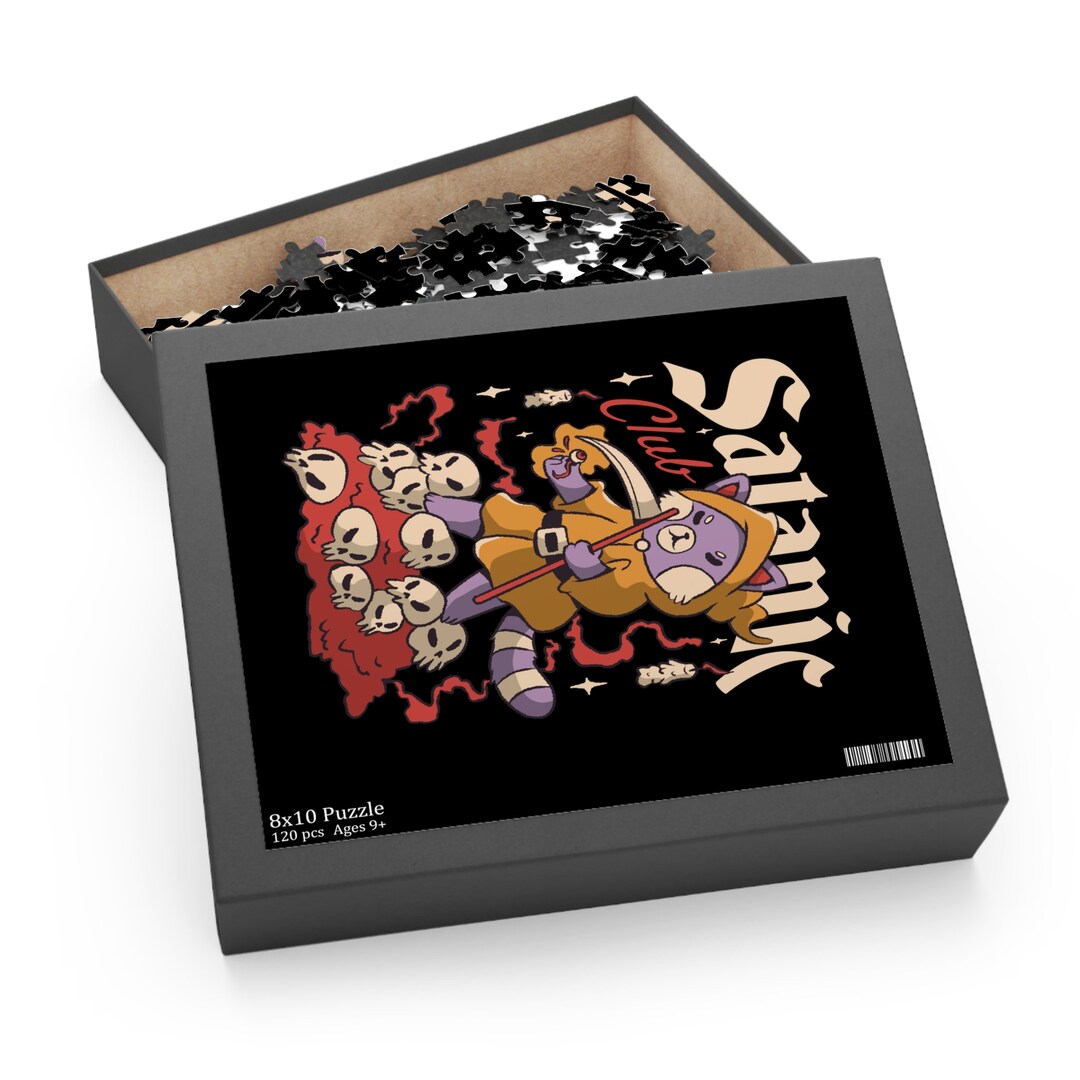 Satanic Fox Demonic Magic Puzzle Goth Witchcraft 120-500 Piece Jigsaw ...