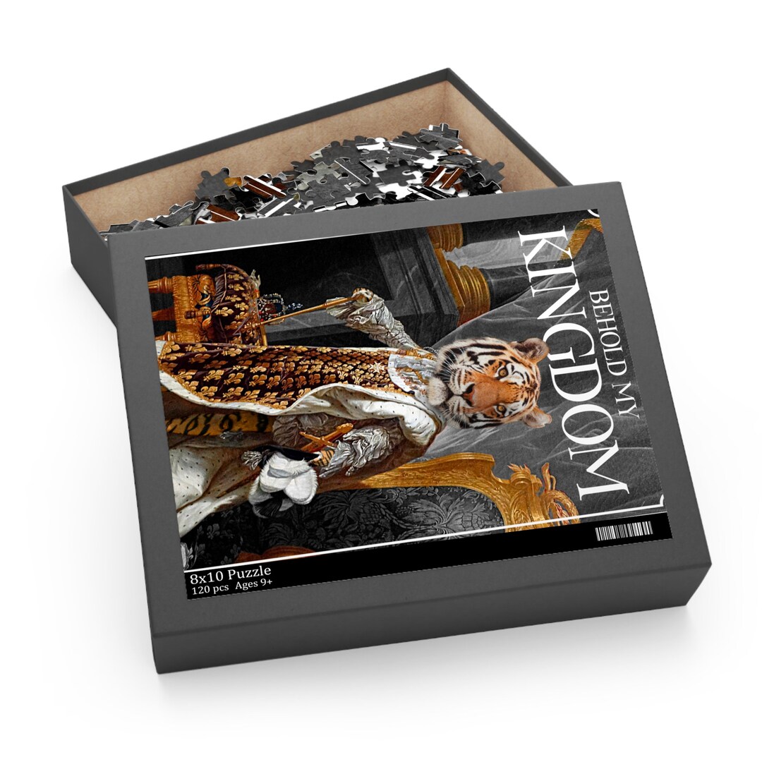 Royal Tiger Behold My Kingdom Puzzle Jungle Royalty Hierarchy 120-500 ...