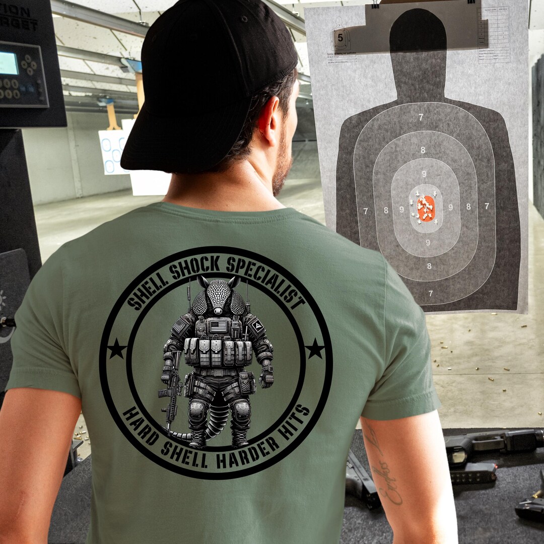 Tactical Armadillo Shirt | Shell Shock Specialist Tee | Funny Military ...