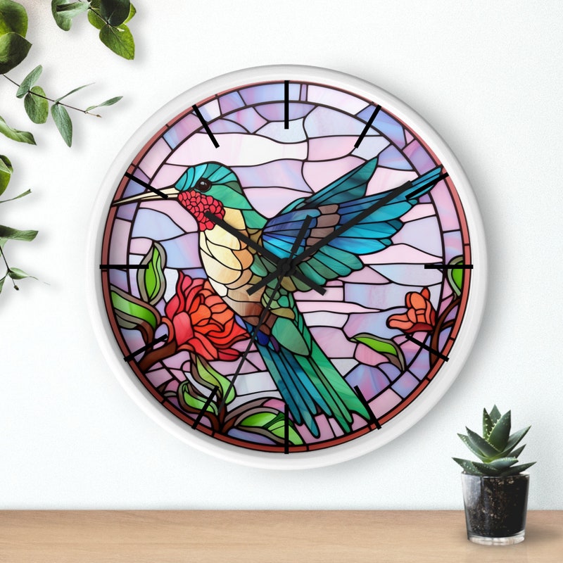 Stained Glass Clock - Etsy