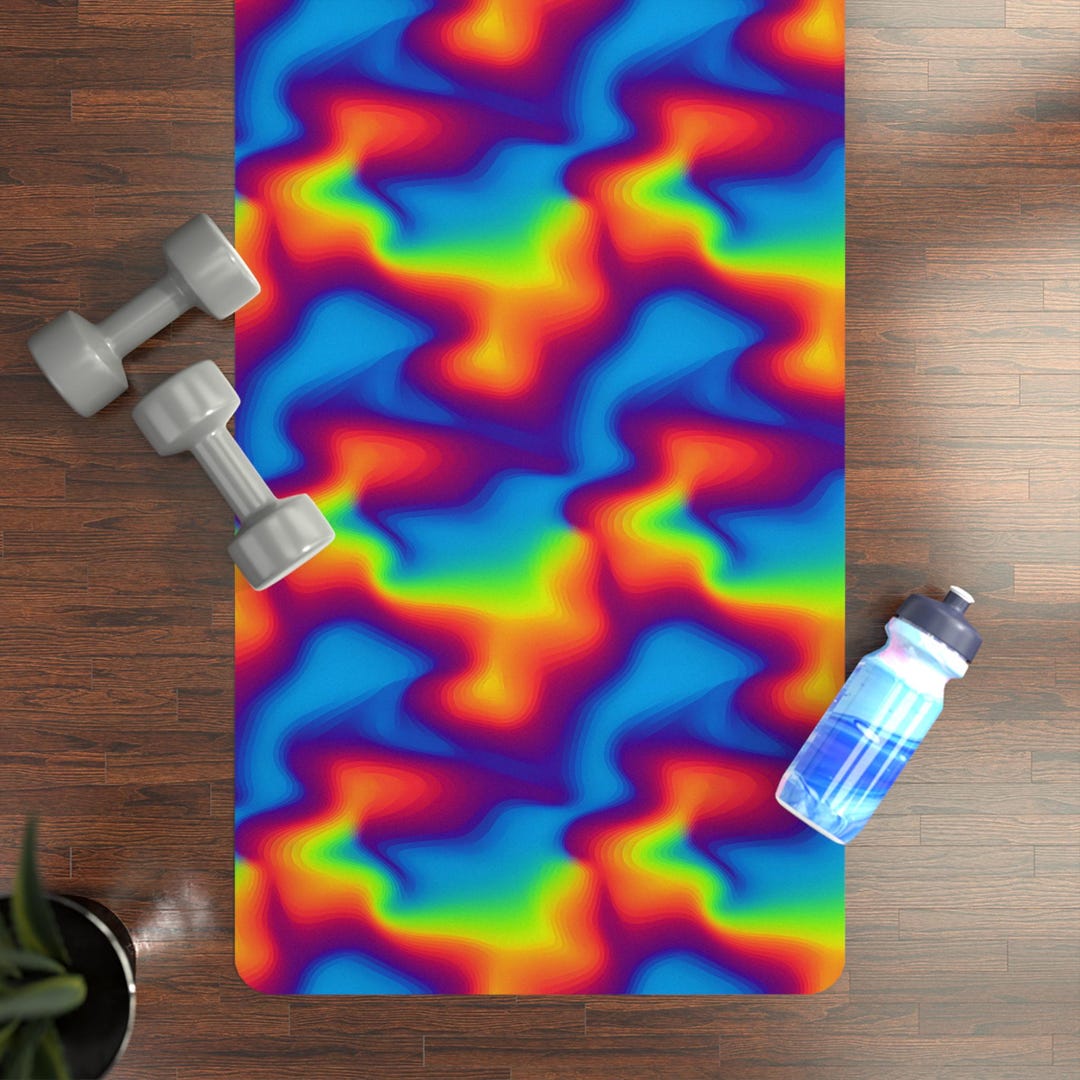 Thermal Heat Wave Yoga Mat | Heat Map Inspired Non-slip Mat for Yoga ...