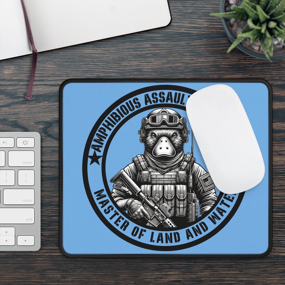 Tactical Platypus Non Slip Mouse Pad | Amphibious Assault Specialist ...