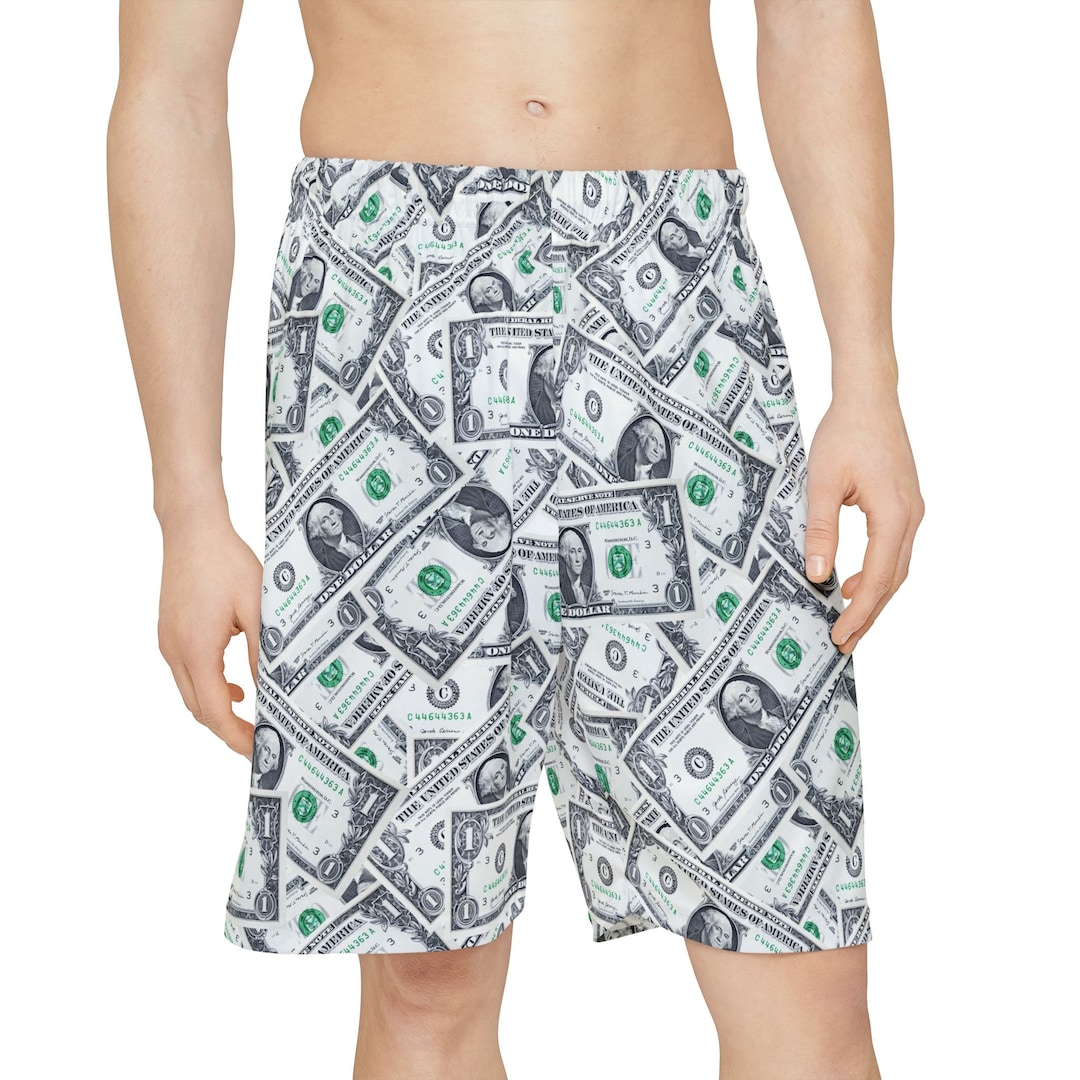 Dollar Bill Money Men's Shorts - Cash Money Street Culture Style, Urban ...
