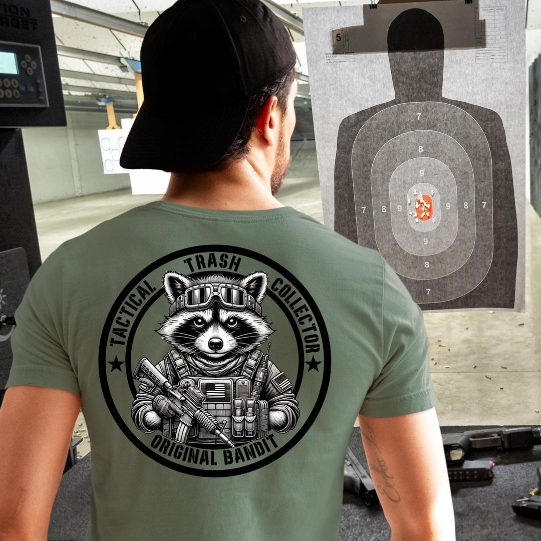 Tactical Raccoon T-shirt: Funny Military Graphic Tee - Etsy