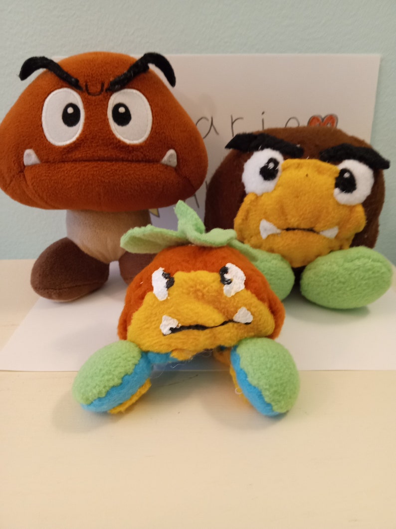 Reversable Galoomba/bully Stuffed Plush From Super Mario Bros - Etsy