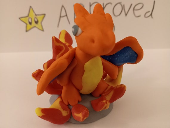 Charizard Pokemon Figurine Handmade From Clay - Etsy