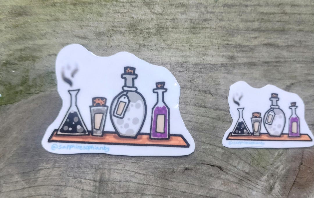 Asexual Pride Flag Potion Bottles - Etsy