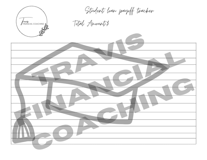 Student Loan Payoff Tracker - Etsy