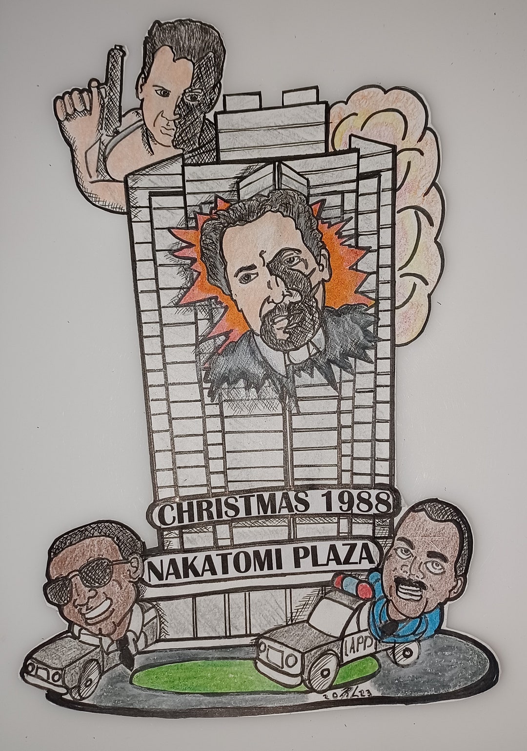 Die Hard Fan Art Xmas Tree Topper - Etsy
