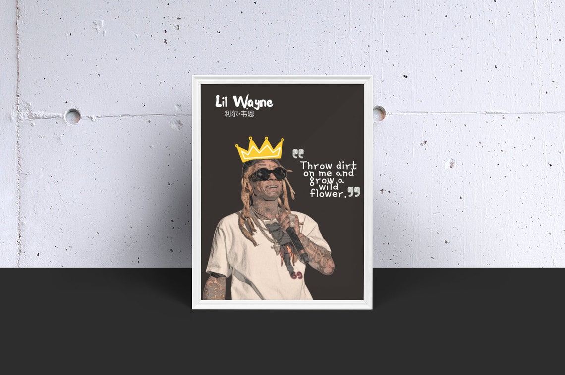 Lil Wayne Poster, Weezy F Baby, Instant Digital Download, Lil Wayne Fan ...