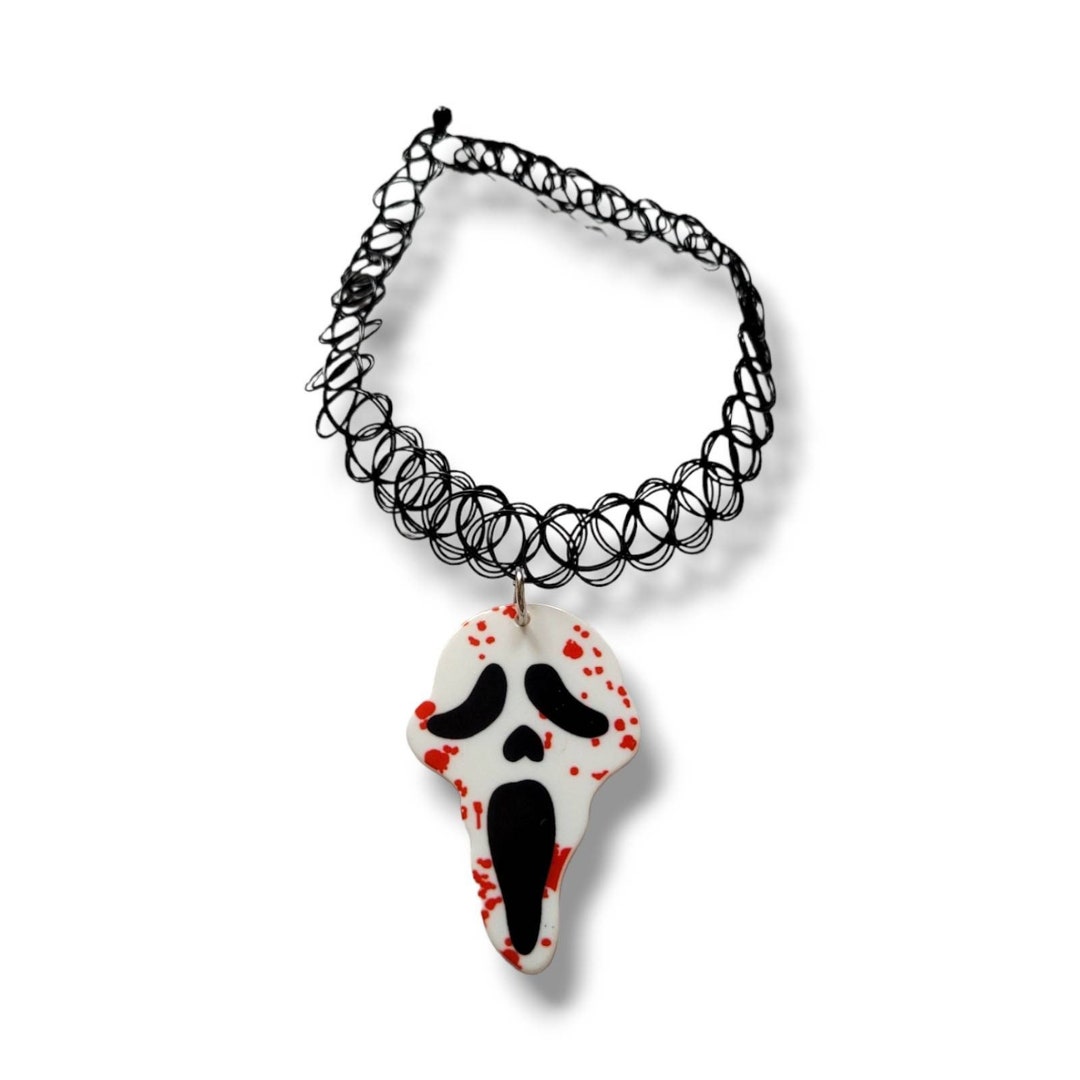 Tattoo Choker Gothic Scream Choker Horror Movie Halloween Choker Kawaii ...