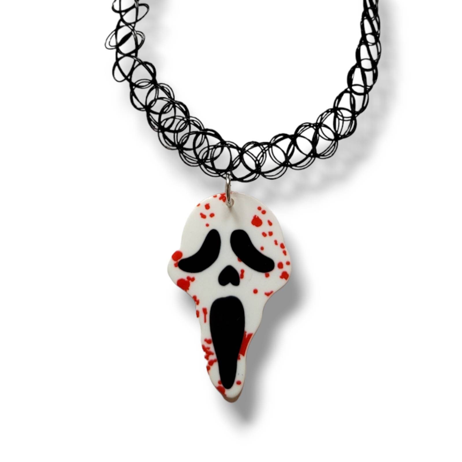 Tattoo Choker Gothic Scream Choker Horror Movie Halloween Choker Kawaii ...