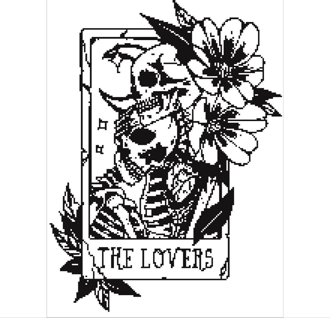 The Lovers Lotería Cross Stitch Pattern - Etsy
