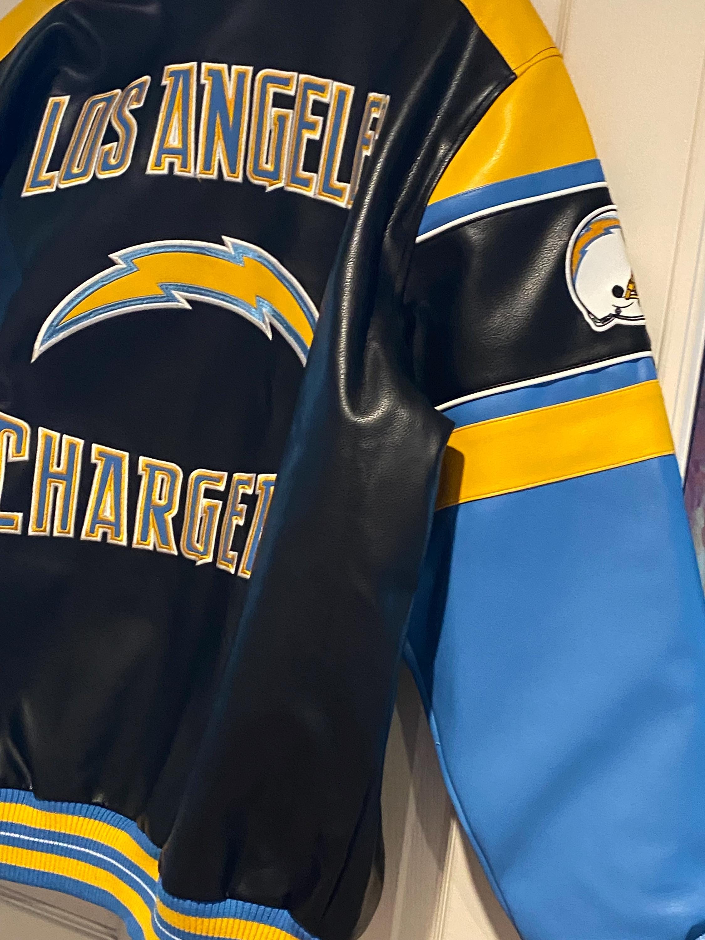 Los Angeles Charger NFL Official Team Jacket New With Tag Faux Leather ...