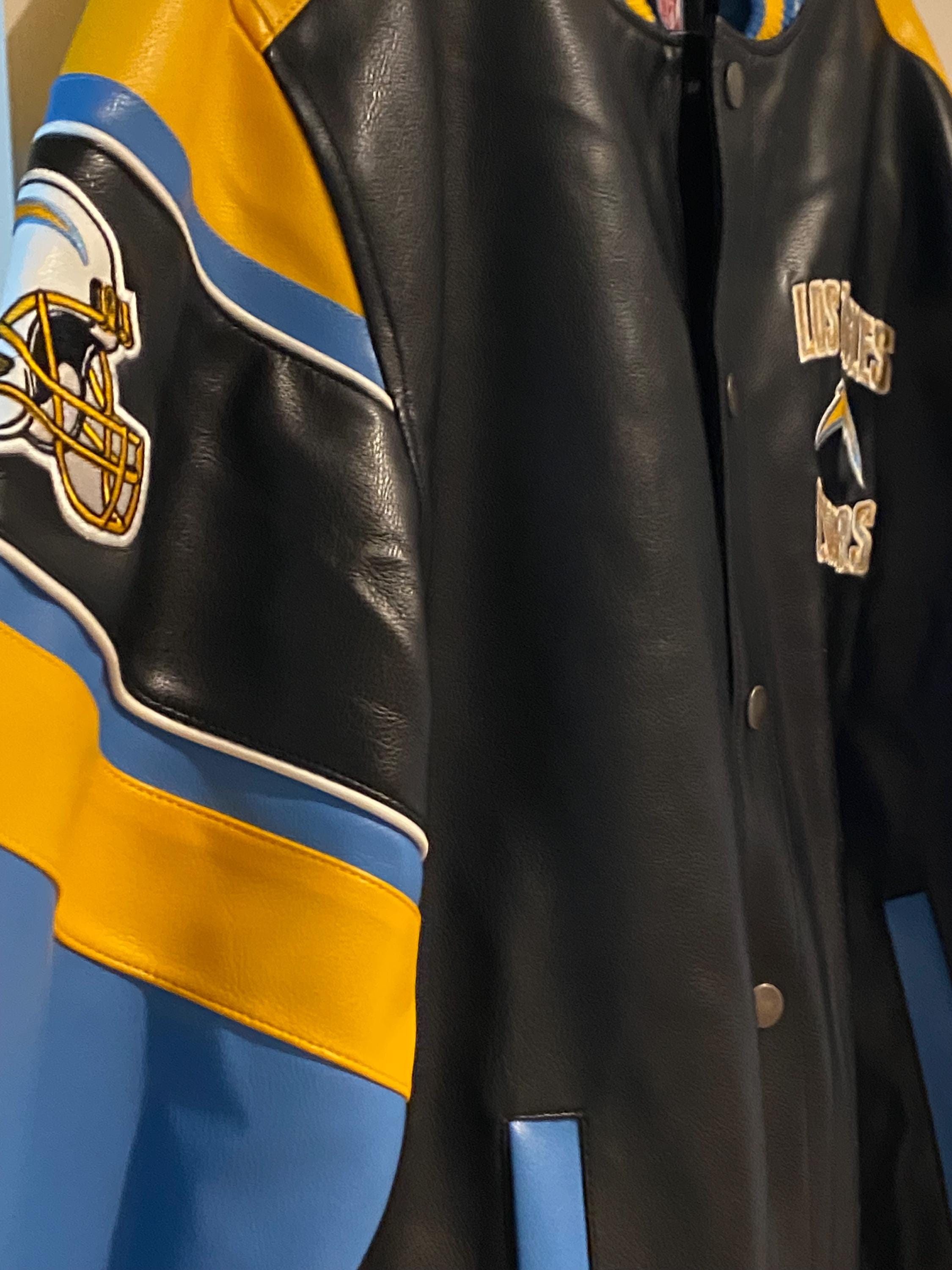 Los Angeles Charger NFL Official Team Jacket New With Tag Faux Leather ...