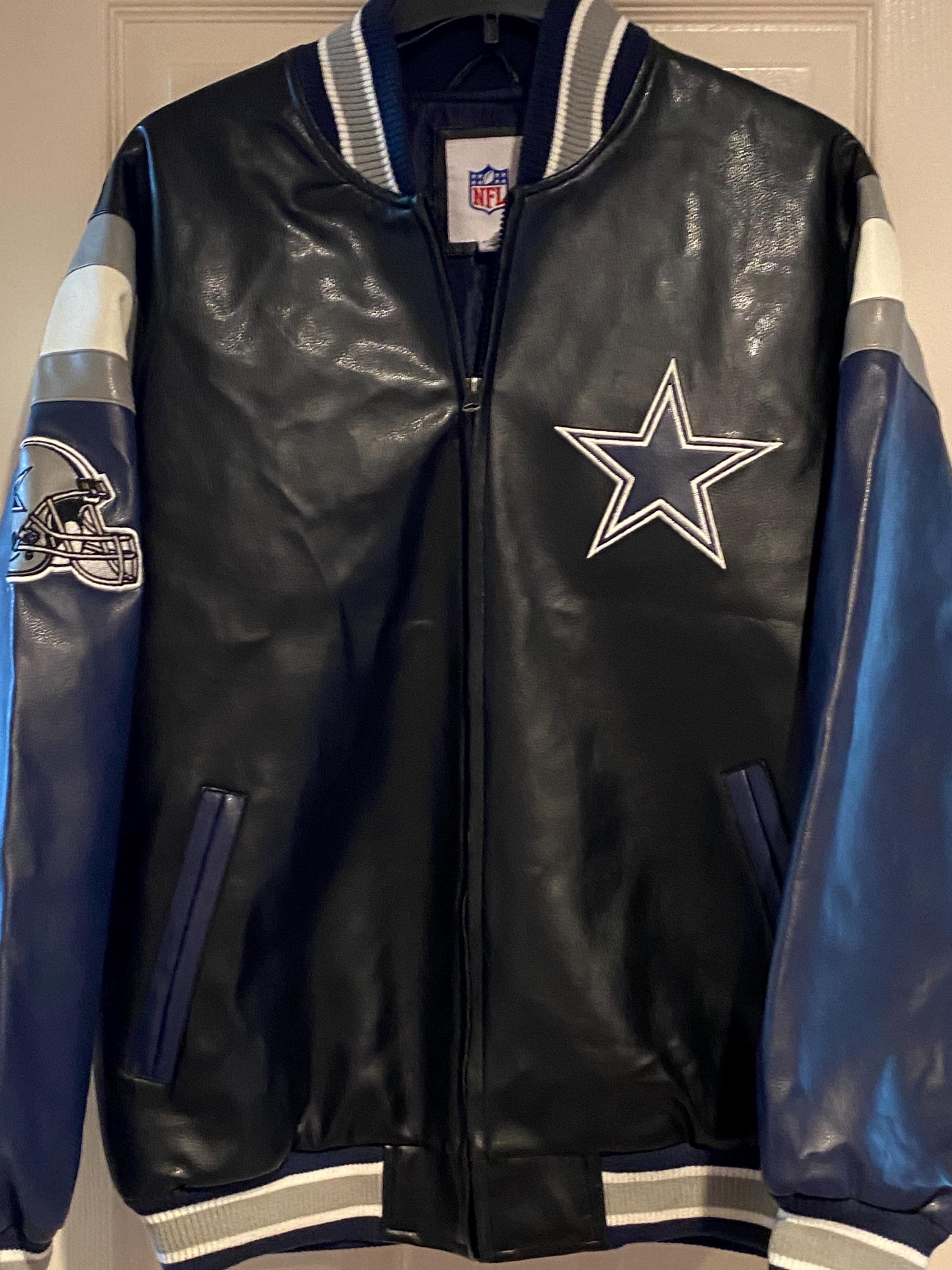 Dallas Cowboys Official NFL Football Jacket New Sizel, Faux Leather ...
