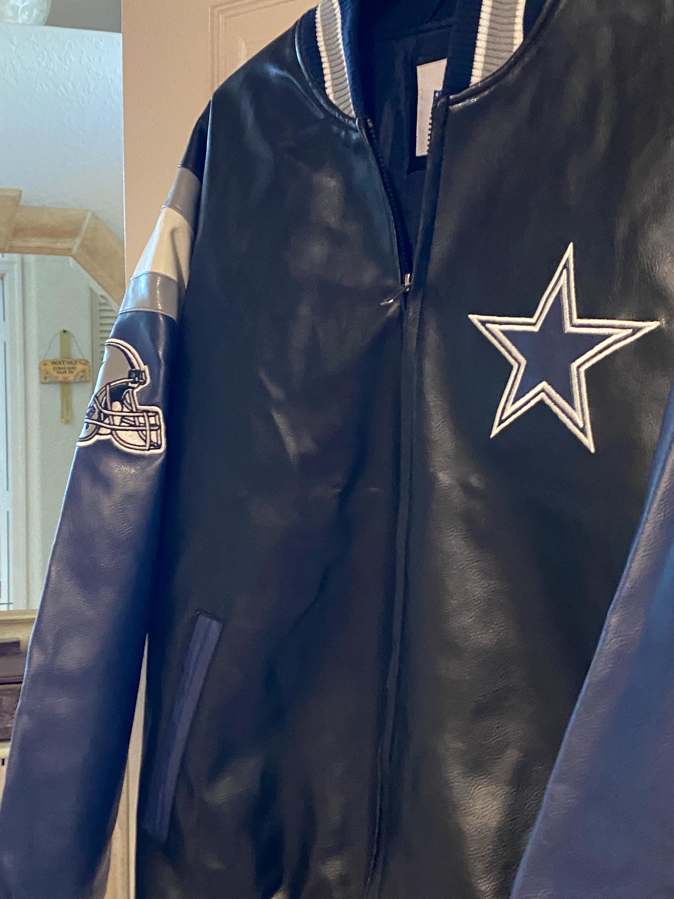 Dallas Cowboys Official NFL Football Jacket New Sizel, Faux Leather ...