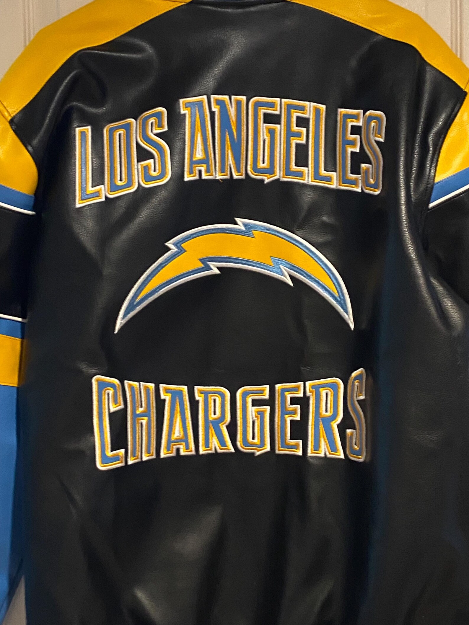 Los Angeles Charger NFL Official Team Jacket New With Tag Faux Leather ...