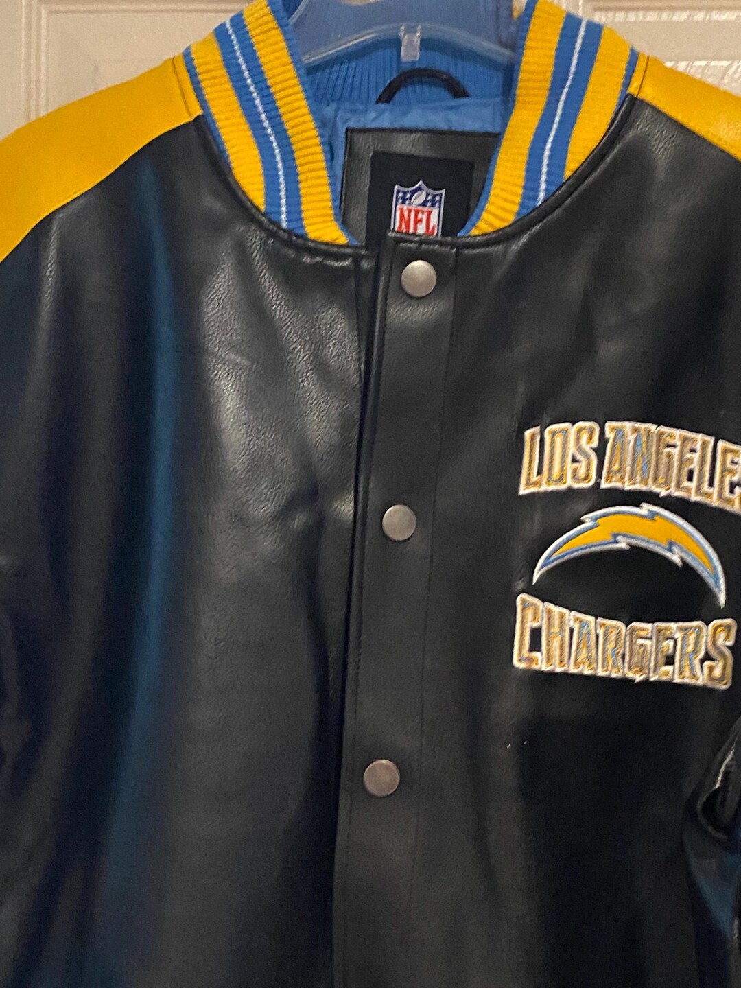 Los Angeles Charger NFL Official Team Jacket New With Tag Faux Leather ...