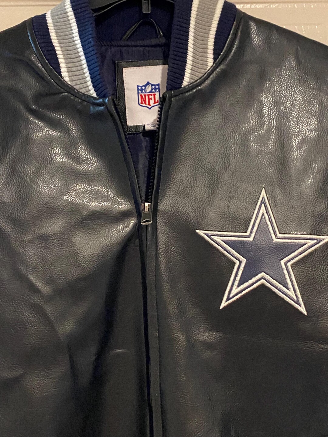 Dallas Cowboys Official NFL Football Jacket New Sizel, Faux Leather ...