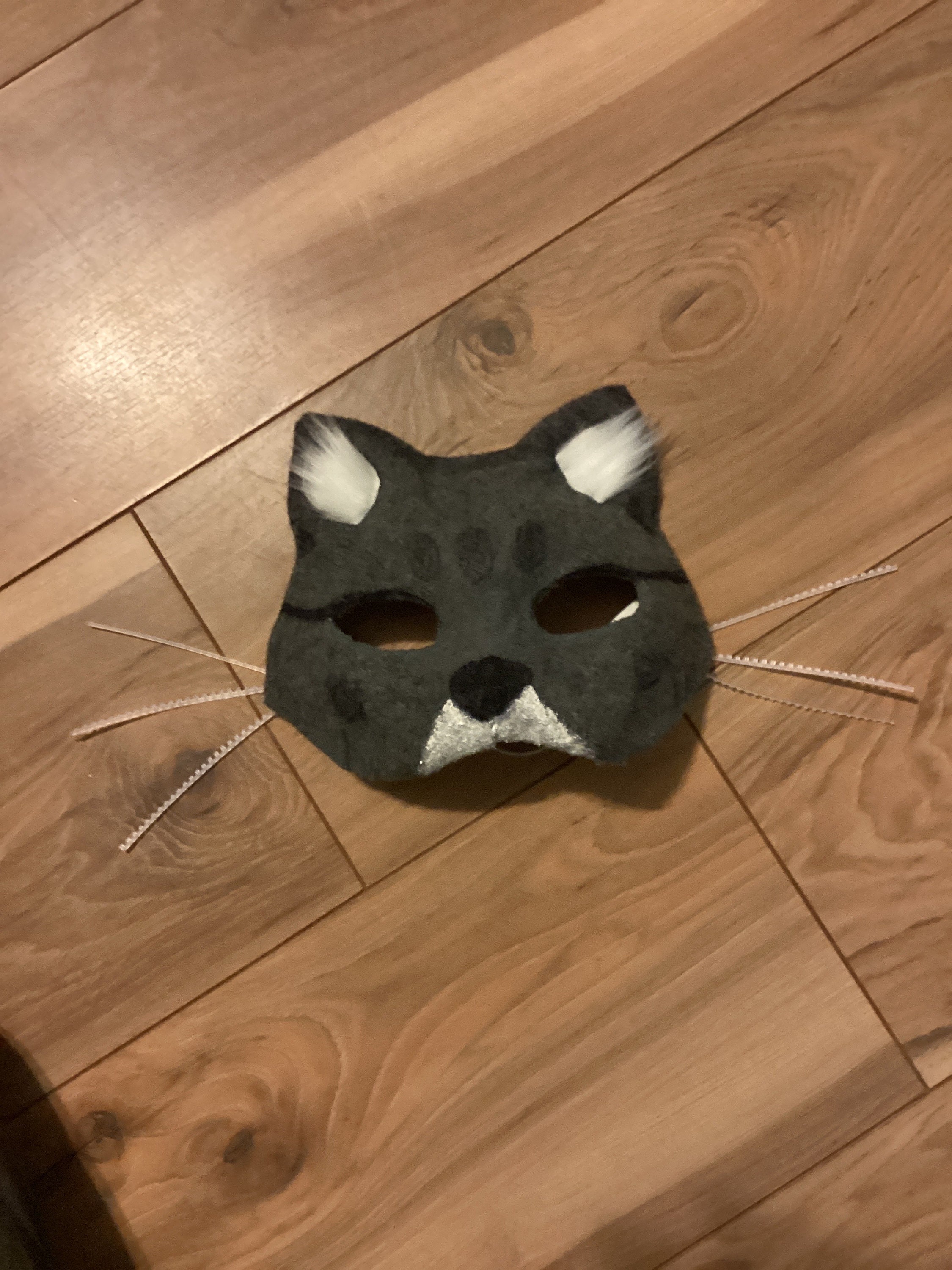 Grey Cat Mask - Etsy