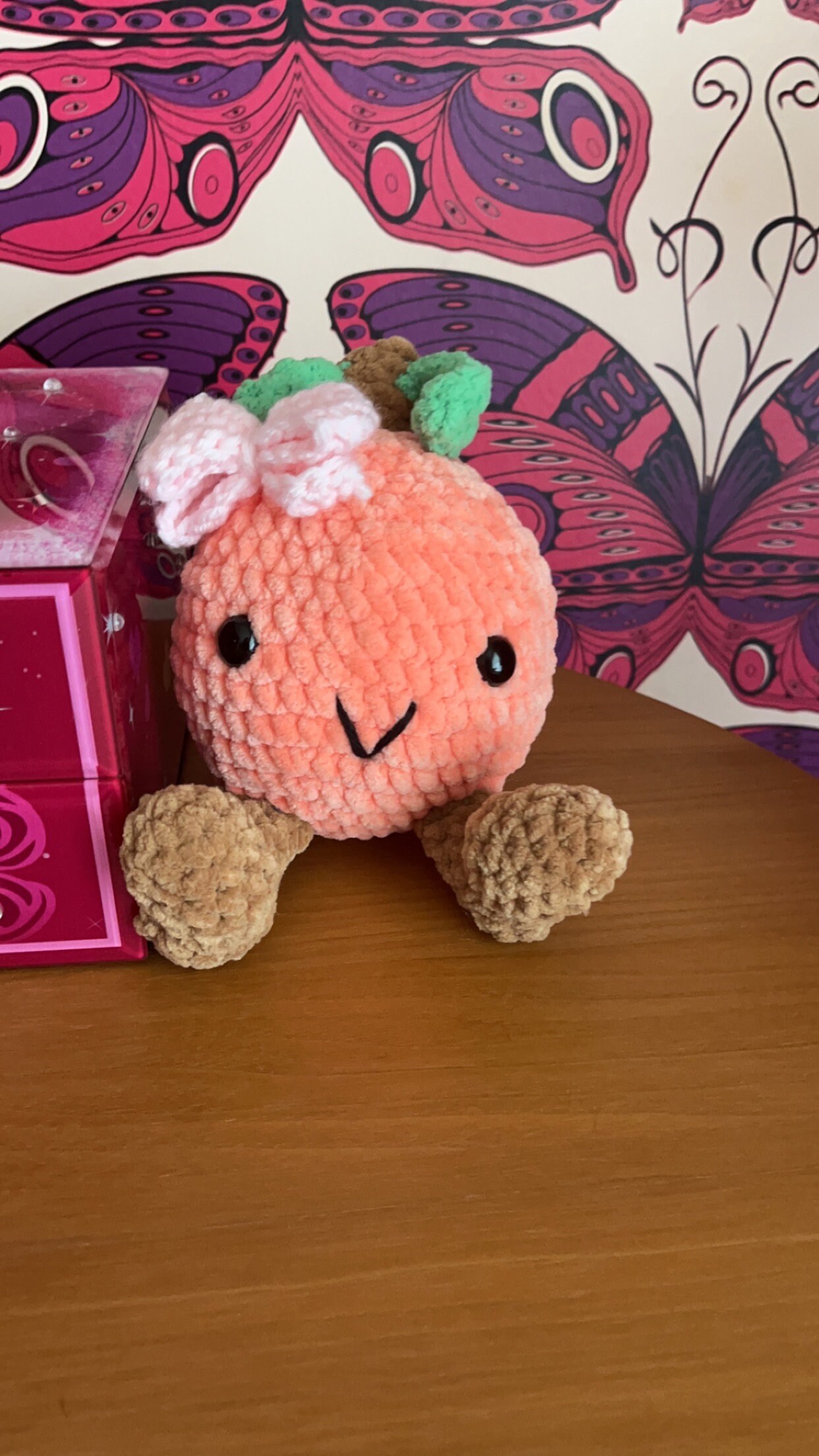 Coquette Peach Jelly Cat Crochet Pattern - Etsy