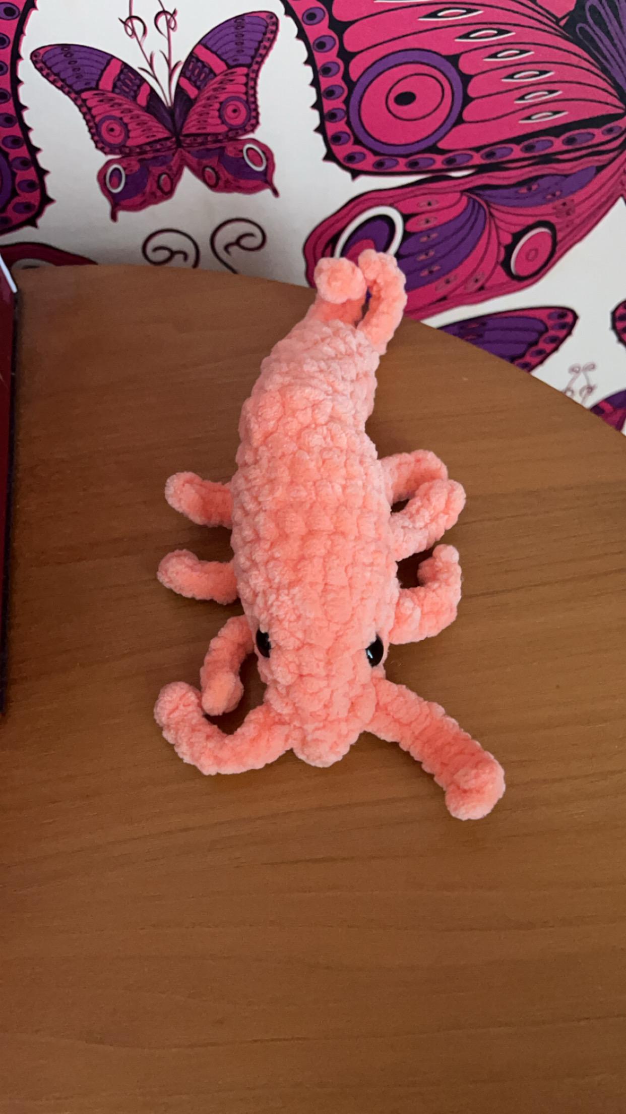 Crochet Shrimp Plush Crochet Sea Animal Critter Prawn - Etsy