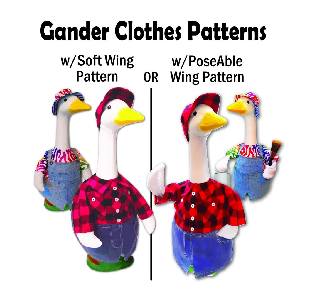 Goose Outfits Pattern for GANDER CLOTHES and Accessories CHOOSE From 2 ...