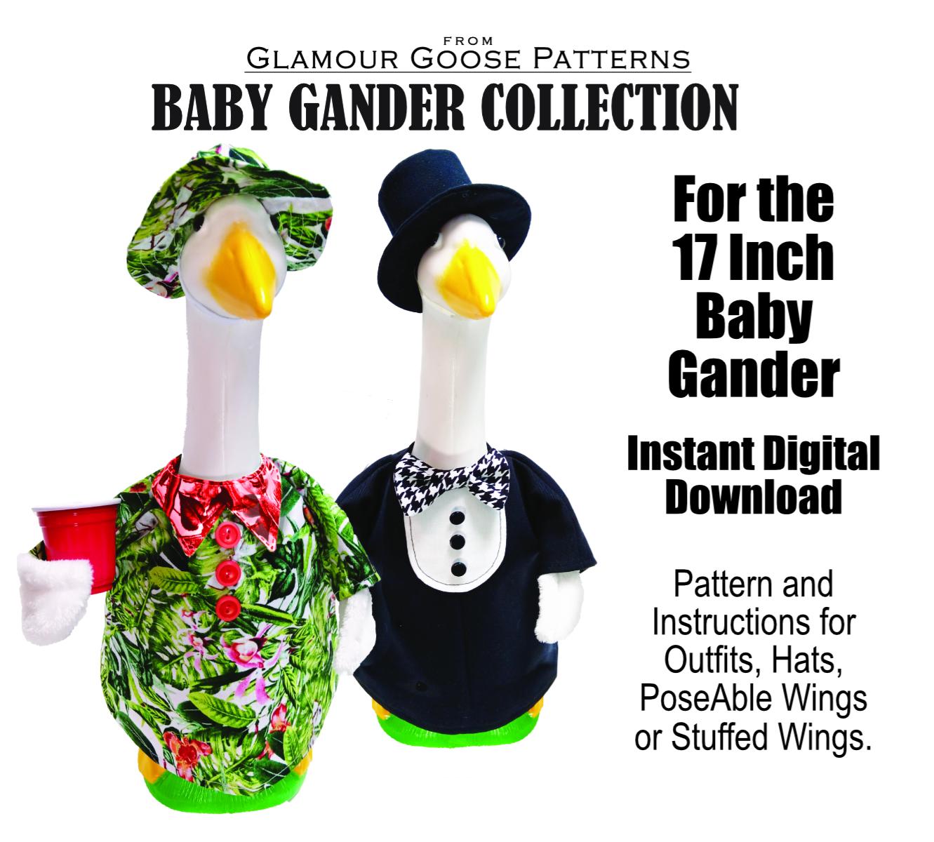 Digital Baby Gander Porch Goose Clothes Pattern. for 17" Plastic Goose ...