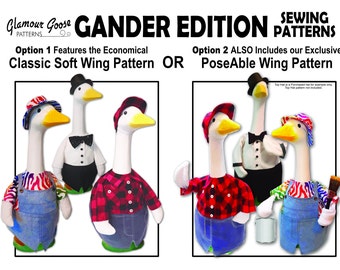 Goose Outfits Pattern for RUFFLED DRESS and Accessories. CHOOSE From 2 ...