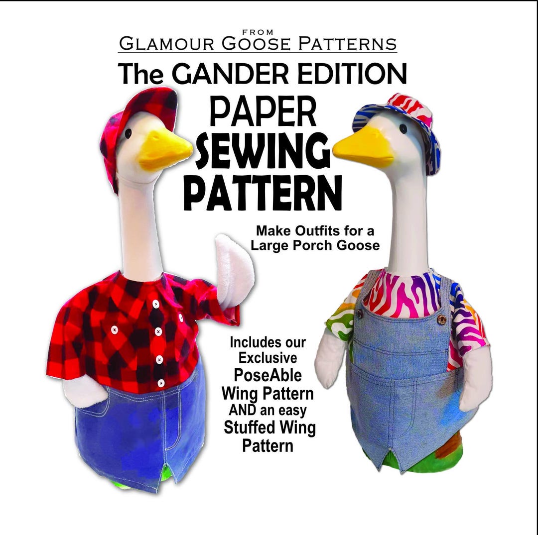 Goose Outfits Pattern for GANDER CLOTHES and Accessories. Poseable Wing ...
