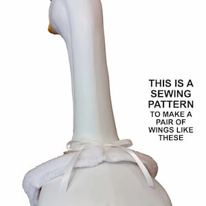 Porch Goose Wings PAPER Pattern, Poseable Wings Pattern, Porch Goose ...
