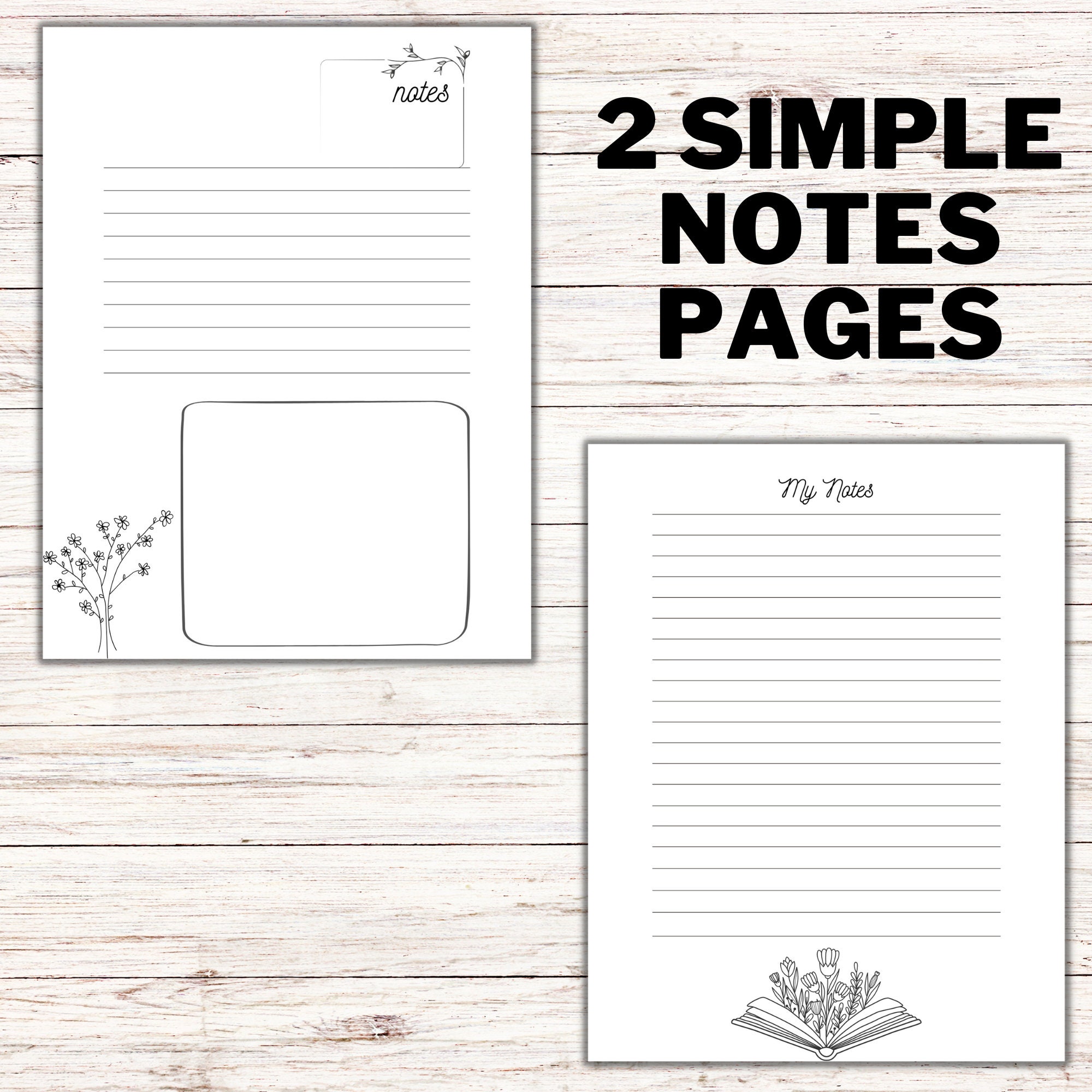 PRINTABLE Floral UNDATED Monthly & Weekly Planner |coloring Bullet ...