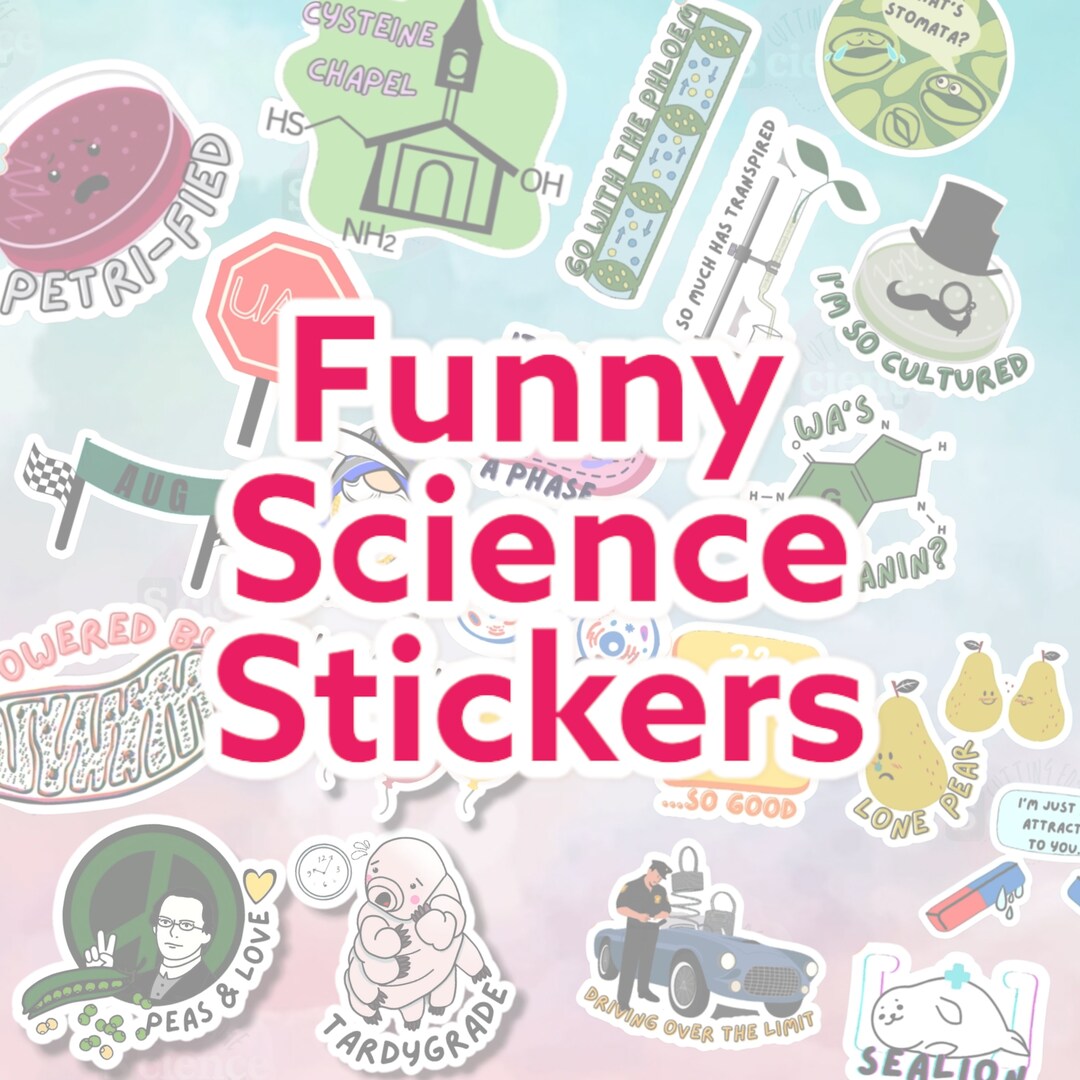 Science Stickers - Etsy