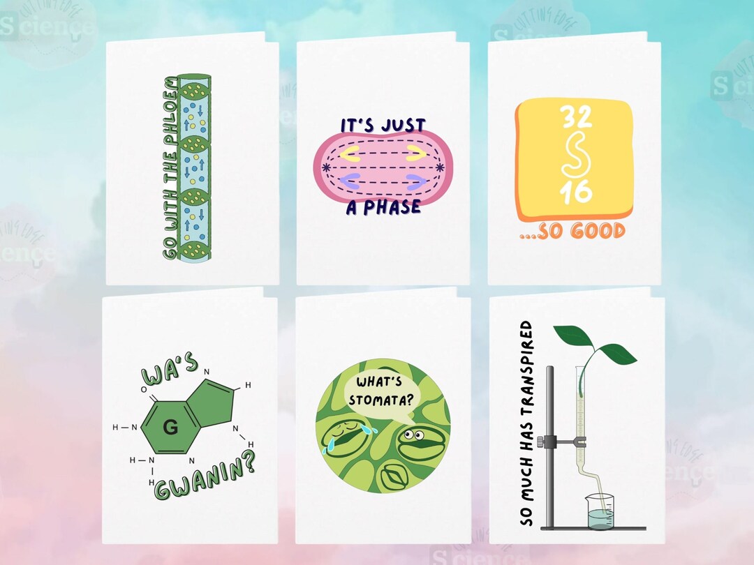 Science Pun Greetings Card - Etsy
