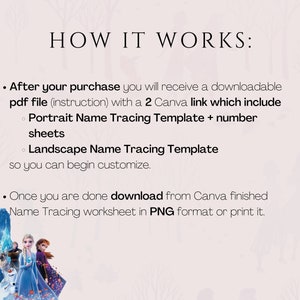 Frozen Name Trace Worksheet|name Tracing Template|editable Name Tracing ...