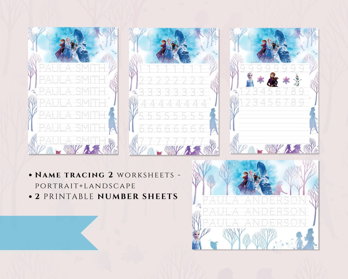 Frozen Name Trace Worksheetname Tracing Templateeditable Name ...