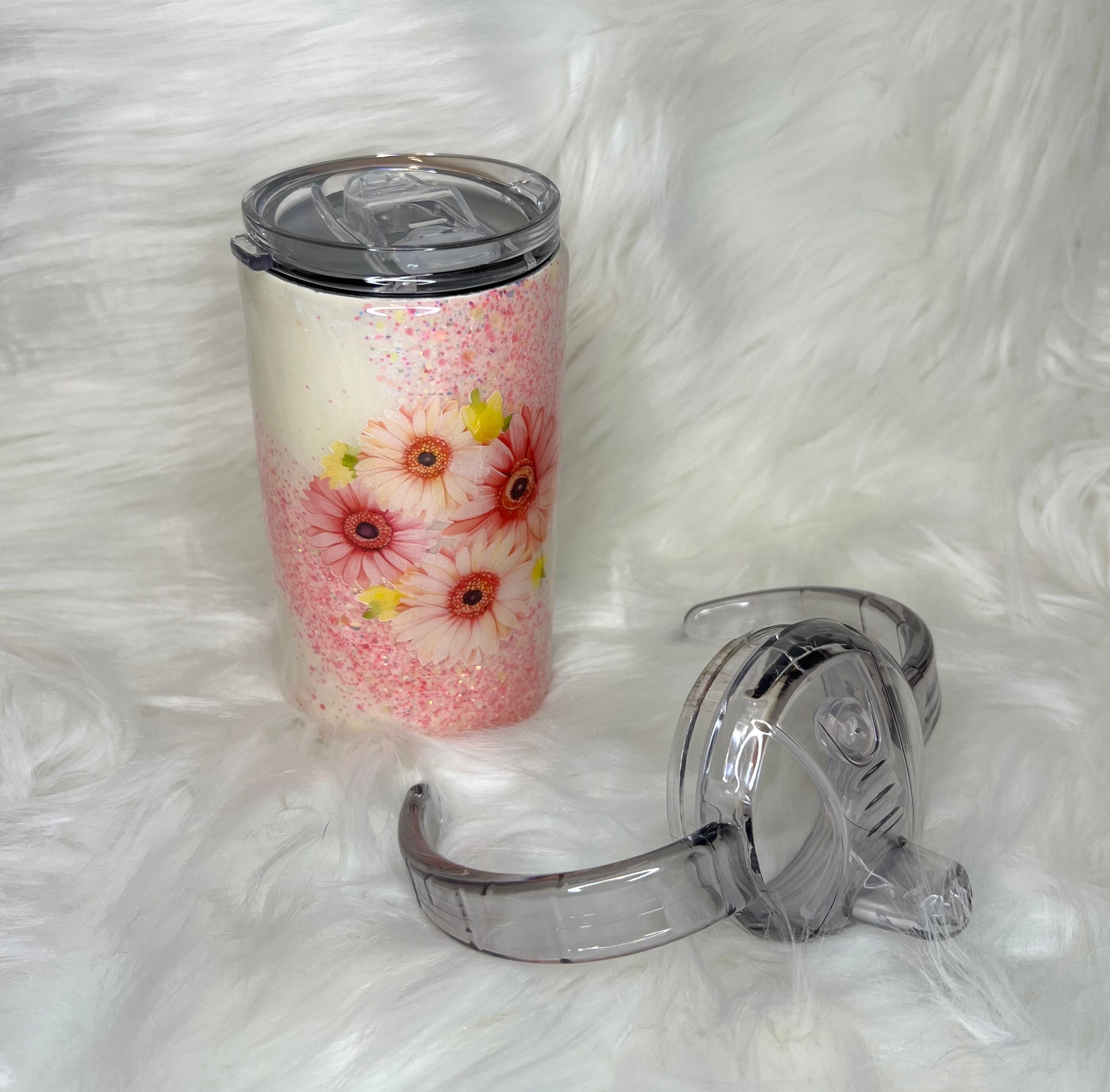 Daisy Tumblers, Pink and White Floral, Matching Mommy and Daughter ...