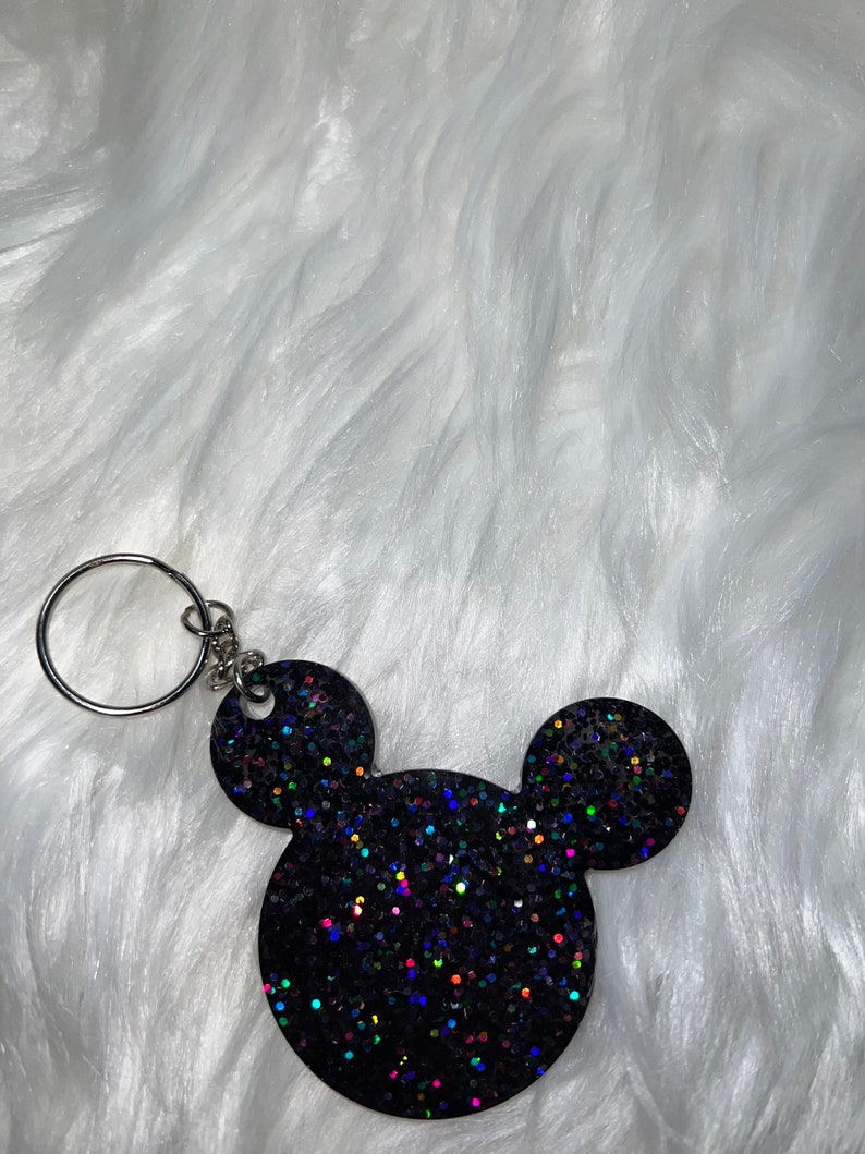 Minnie and Mickey Mouse Inspired Keychains - Etsy