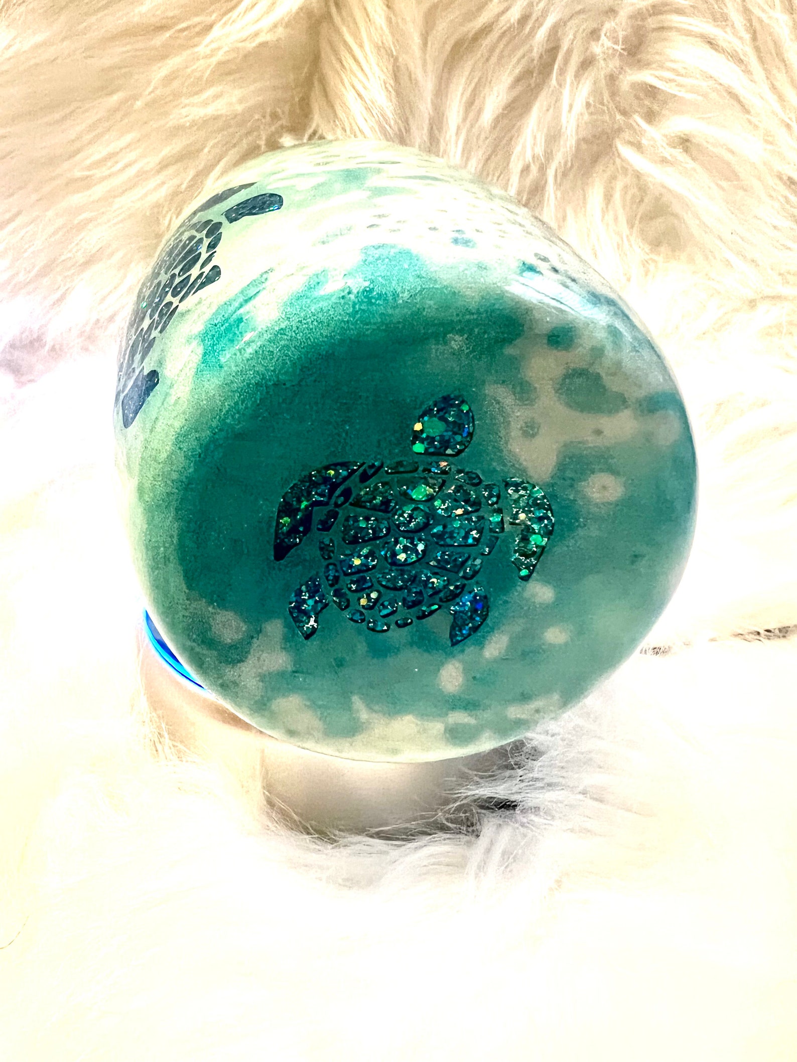 Personalized Sea Turtle Glitter Peekaboo With Power Wash - Etsy