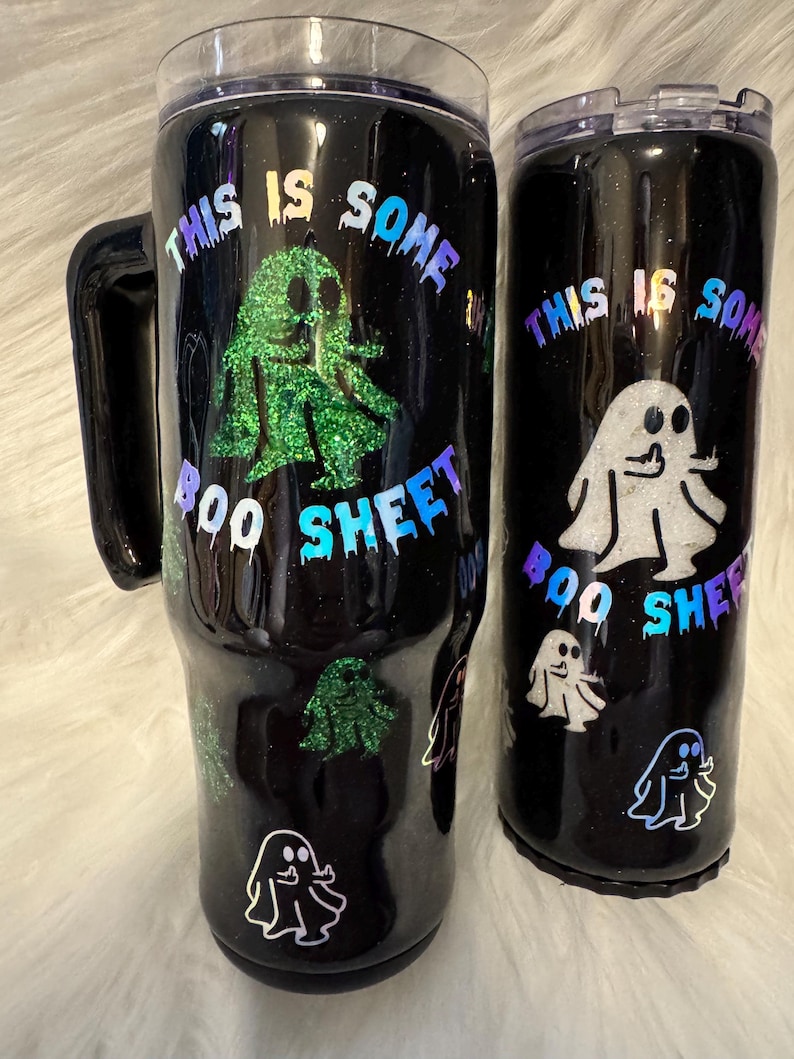 This is Some Boo Sheet Light up Tumbler: Halloween Humor, Handmade Cup ...